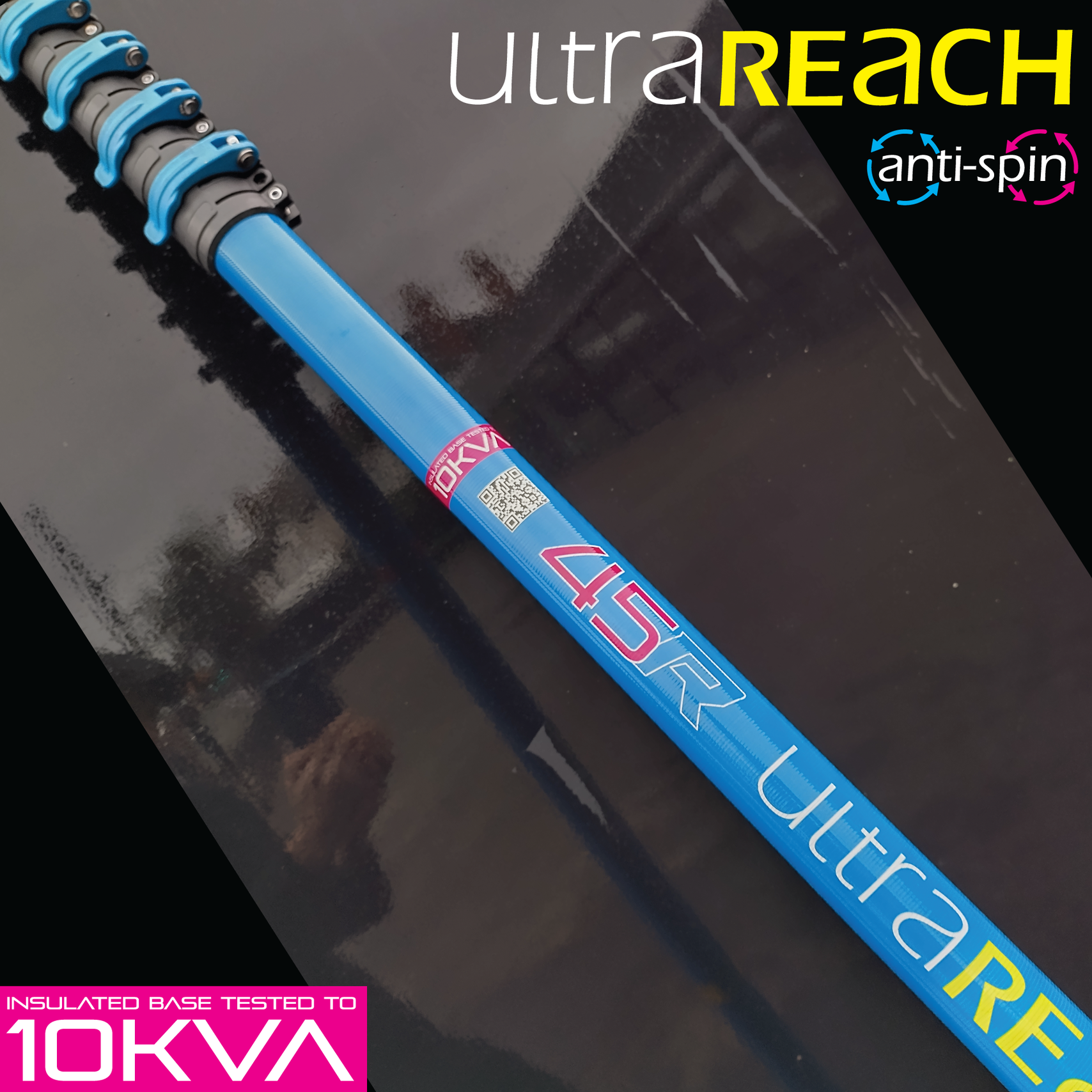 Ultra Reach Poles Shop anti-spin water fed poles for window cleaning